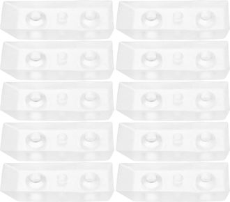 SOLUSTRE 10 St&uuml;ck Transparente rutschfeste Silikon Stuhlbein&uuml;berz&uuml;ge Rechteckige M&ouml;belgleiter aus Weichem Silikongummi Bodenschonend und Verschlei&szlig;fest Univers