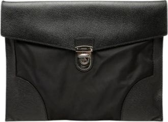 Prada Pre-owned Sac bandouli&egrave;re en nylon - Femme - Pre-owned - Noir - Taille: ONE Size