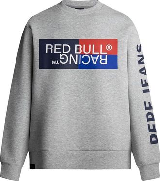 Pepe Jeans London Red Bull Racing X Pepe Jeans Herren RBR Colour Block Graphic Crew Sweatshirt, Grey (Marl Grey)