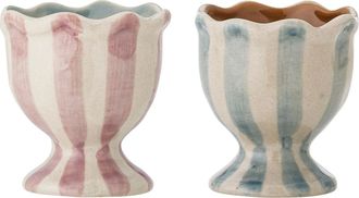 Bloomingville Coquetiers en gr&egrave;s Willa - Set de 2 Bloomingville