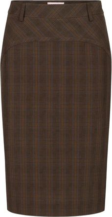 Iceberg Femme, Jupes, Brun, Taille: 38 FR Check Sheath Skirt