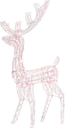 vidaXL LED-Rentier Acryl Weihnachtsdekoration 140 LEDs 120 cm Warmweiß vidaXL