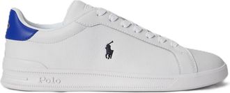 Polo Ralph Lauren Homme, Chaussures, Blanc, Taille: 44 EU Hrt Crt Ii Baskets Low Top Lace Leather