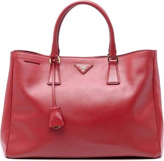 Prada Hobo Bags - Large Saffiano Lux Galleria Satchel - Gr. unisize - in Rot - für Damen