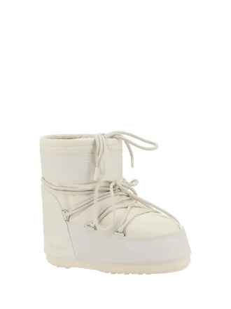Moon Boot Womens Icon Low Rubber Boots Cream