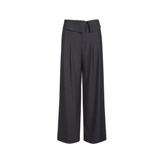 Object Pantalon large &agrave; revers