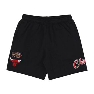 Mitchell & Ness Chicago Bulls Vintage Logo Fleece Shorts - - Shorts - Herren - Schwarzk - L