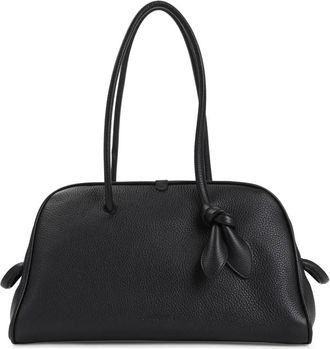 Jacquemus Hobo Bags - Calf Leather Handbag With Knot Detail - Gr. unisize - in Schwarz - f&uuml;r Damen