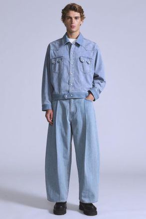 Levi's Weite 7/8-Jeans mit Bundfalten - Herren - Blau / Blau