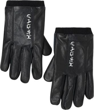 Edwin Homme, Accessoires, Noir, Taille: M/L Motor Leather Gloves