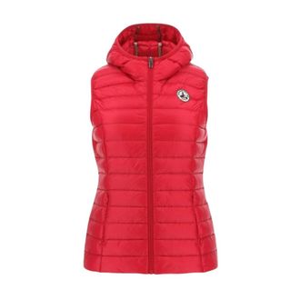 Jott &Auml;rmellose Daunenjacke mit Kapuze - - Jackets - Damen - Rosa - 4XL