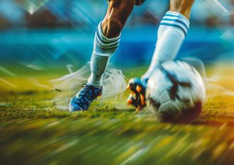 Calvendo Poster 59,4 x 42,0 cm Querformat Momente der Intensität auf dem Spielfeld - Fußball| Bilder, Kunstdruck, Wandbild, Wanddeko, Prints ohne Rahmen