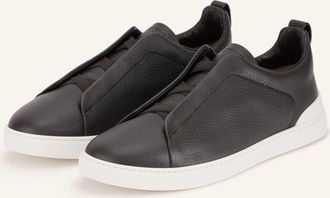 Ermenegildo Zegna Zegna Slip-On-Sneaker Triple Stitch braun
