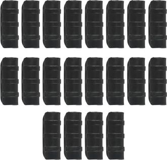 Generic Lot de 20 clips de film pour serre, attaches efficaces pour cadre de tuyau pour le jardinage (Noir, 25 mm)