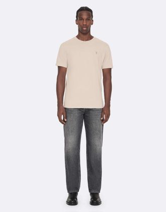 AllSaints lot de 3 t-shirts Brace &agrave; manches courtes col rond rose/taupe/kaki-Multi