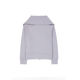 Herno Womens Purple Cotton Cardigan Clothing