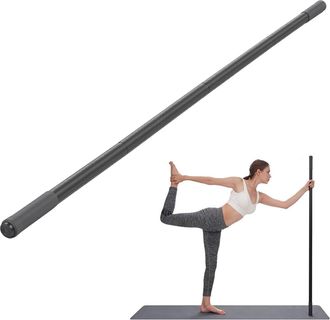 ZJchao Yoga-Stange, Multifunktionaler Stretching-Stick, mit 4 Stahlstangen und 2 Rutschfesten Griffen, Zur Verbesserung der Schulterbeweglichkeit und Gleichg