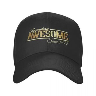 Generic Casquette de baseball tendance Awesome Since 1972 en &eacute;dition limit&eacute;e pour homme et femme r&eacute;glable Born in 50th Birthday Trucker Hat Cadeau de sport