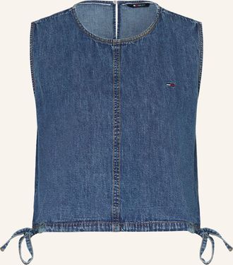 Tommy Jeans Top In Jeansoptik blau