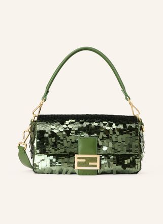 Fendi Handtasche Baguette Mit Pailletten gruen