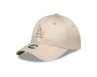New Era Los Angeles Dodgers Fancap f&uuml;r Frauen und M&auml;dchen Satin Verstellbarer Snapback Kappe unifarben beige - One-Size