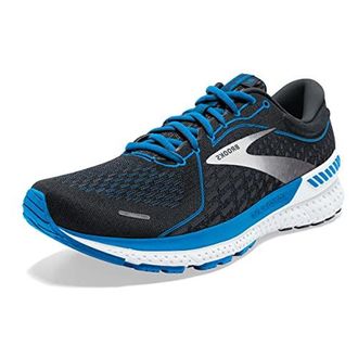 Brooks Homme Adrenaline GTS 21 Sneaker, Bleu Marine/stellaire/Blanc, 46 EU