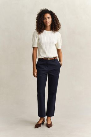 GANT Damen Slim Fit Chinohose (46) EVENING Blau