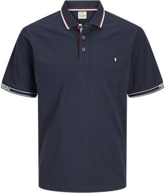 Jack & Jones Jprblugabriel SS Polo pour Homme, Bleu Nuit, XS