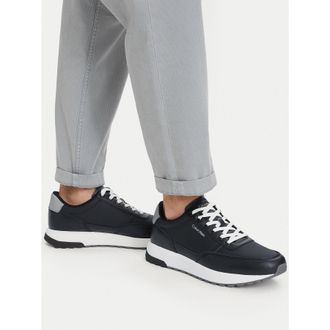 Calvin Klein Sneakers Calvin Klein City Runner Laceup Lth Mix HM0HM02214 Schwarz