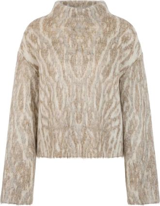 Marc Cain Pull Style Ocelot - - Knitwear - Damen - Grau - XL