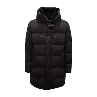 Herno Homme, Vestes, Noir, Taille: XL Manteau mi-long Arendelle