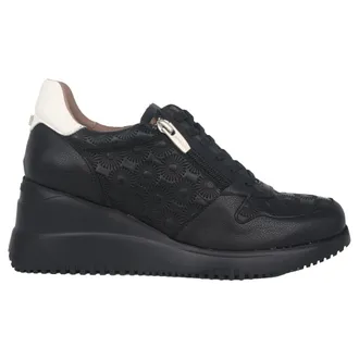 Wonders Regenbogen Keil Sneaker - Schwarz - - Shoes - Damen - Schwarzk - 40 EU
