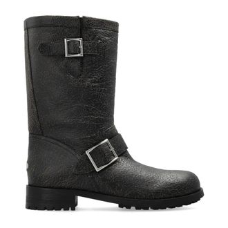 Jimmy Choo London Biker Mid - - Shoes - Damen - Schwarzk - 41 EU