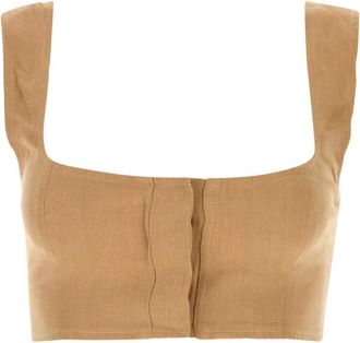 Le Kasha Femme, Tops, Brun, Taille: 36 FR Jirja Crop Top