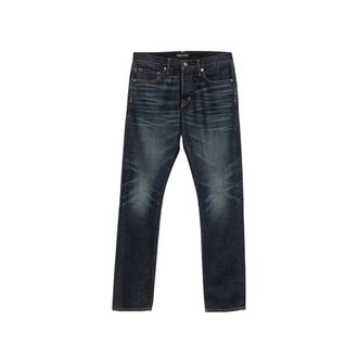 Tom Ford Jeans mit Logo-Patch an den G&uuml;rtelschlaufen - - Jeans - Herren - Blau - W30