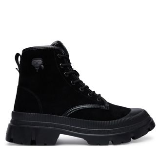 Karl Lagerfeld Schn&uuml;rschuhe KARL LAGERFELD Trekka Mens Nft KL25252 Schwarz