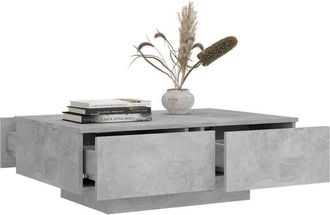 Les Tendances Table basse Gris béton 90x60x31