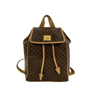 Celine Pre-owned Macadam Triomphe PVC Leder Rucksack - - Pre-owned - Damen - Braun - ONE SIZE