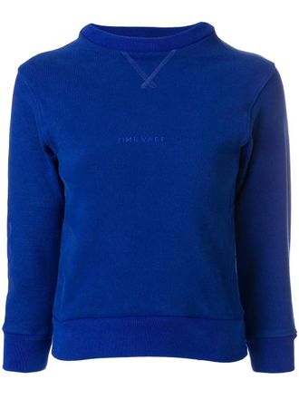 Unravel sweat à manches crop - Bleu