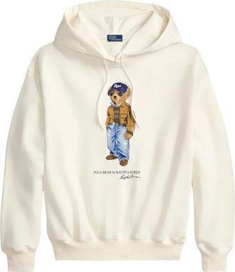 Polo Ralph Lauren Sweat &agrave; capuche Polo Bear - Femme - Sweatshirts et sweats &agrave; capuche - Blanc - Taille: 40 FR