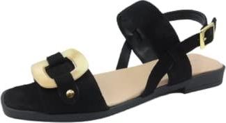 Reqins SANDALES FEERIE PEAU NOIR (numeric_38)