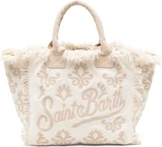 MC2 Saint Barth Femme, Sacs, Beige, Taille: ONE Size Vanity Rug Tote Bag