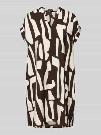 OPUS Knielanges Kleid mit Tunikakragen Modell Wulana dune