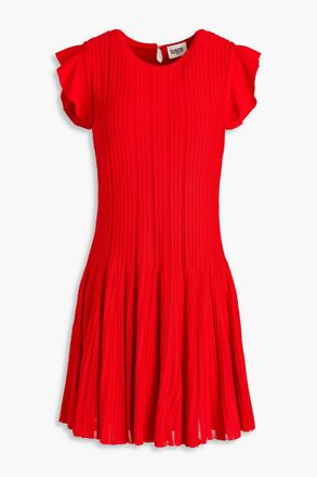 Claudie Pierlot Minikleid aus Rippstrick - Rot - 3
