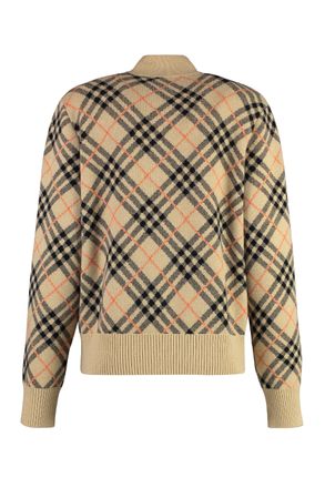 Burberry Womens Zip Cardigan Sand Cashmere Cardigans Sweater