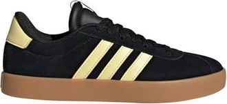 adidas Femme VL Court Shoes, Core Black/Almost Yellow/Cloud White, 38 2/3 EU