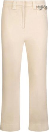 Liu Jo Femme, Pantalons, Beige, Taille: W29 Wide Pantalons