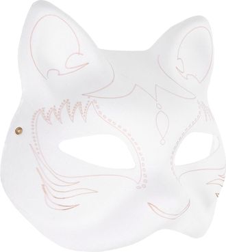 BESPORTBLE Unbemalte Katzenpapiermaske zum Bemalen DIY Masquerade Supplies Leichte Pappmaske f&uuml;r Kreative Bastelmaske f&uuml;r Karneval Maskenball und Halloween Viels