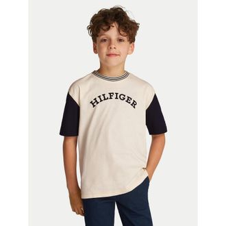 Tommy Hilfiger T-Shirt Monotype Graphic KB0KB09360 Beige Regular Fit