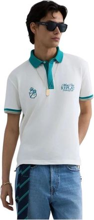 Replay Homme, Tops, Blanc, Taille: M Monte Carlo Country Club Polo